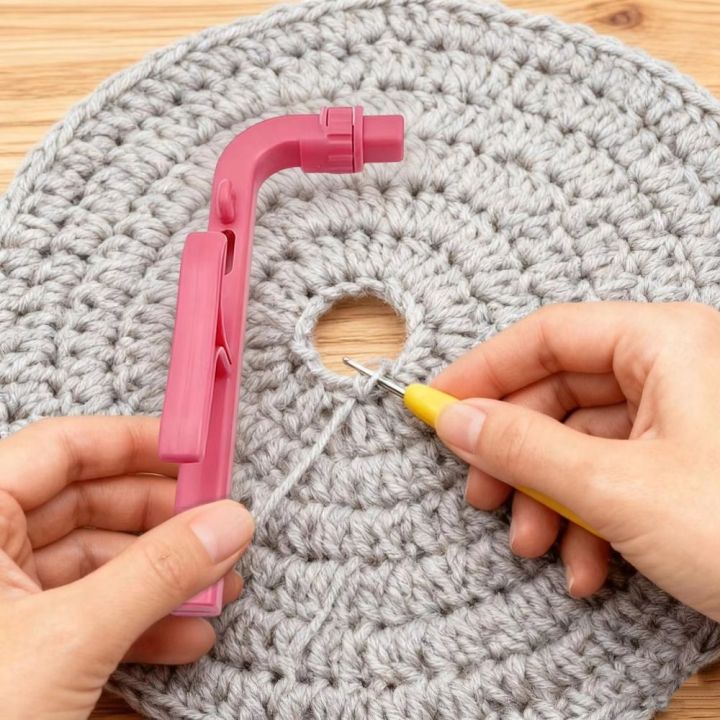 SOFITEL Magic Rings Tool Crochetobe Crochet Holder DIY Craft Yarn Guide ...