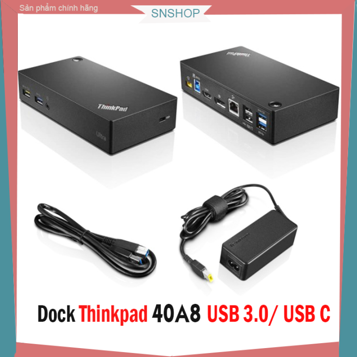 Hub Thinkpad 40A8 Ultra Dock USB 3.0 & USB C- Bộ chuyển đổi cổng kết ...