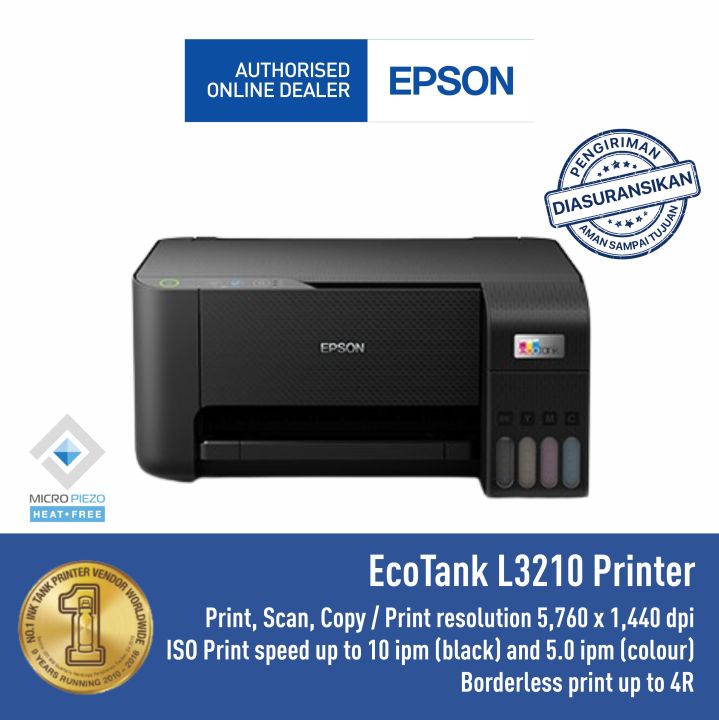 Printer EPSON L3210 L-3210 Pengganti L3110 L-3110 Print Scan Copy ...
