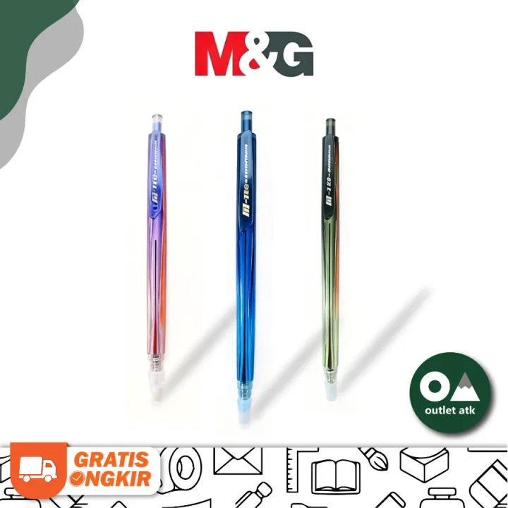 Pulpen Cakap M&G Aurora Limited U Series Gel Pen 0.5mm Tinta Hitam ...