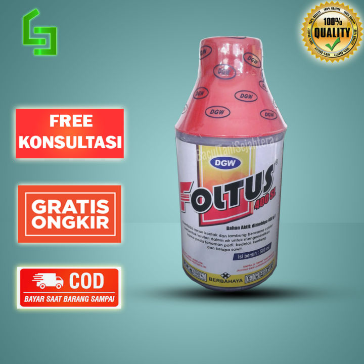 FOLTUS 400 SL 500 ML INSEKTISIDA lalat daun Hydrellia sp., hama putih ...