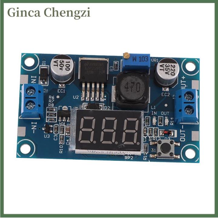 Ginca LM2596 DC-DC Adjustable Step-down Module With Digital Display Voltmeter Display LM2596S ...