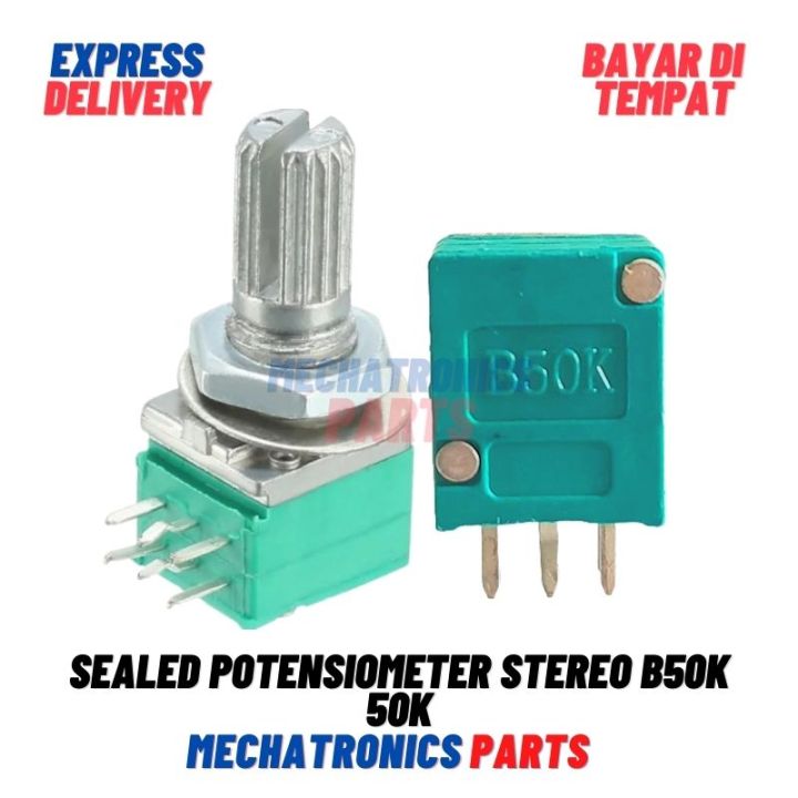 Sealed Potentiometer Potensiometer potensio Stereo B50K 50K 5783 ...