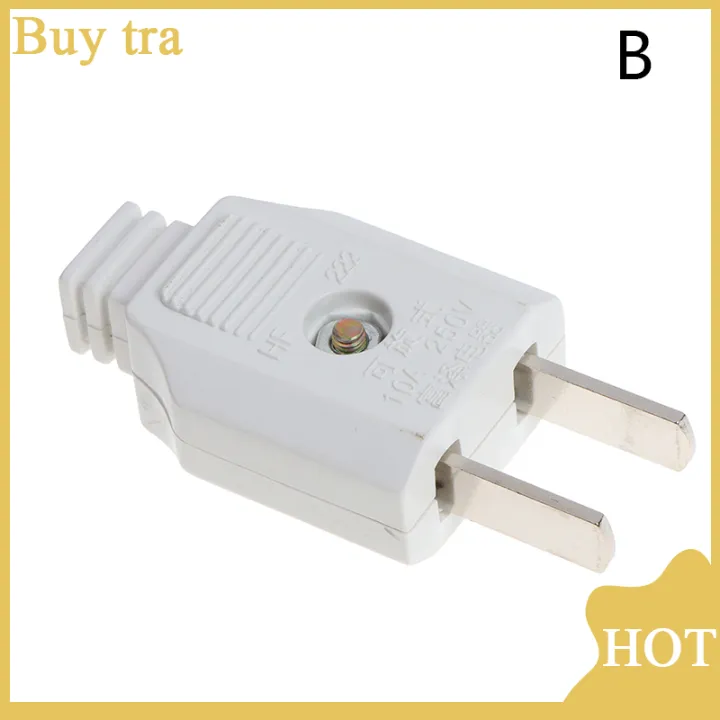 [Buytra] US 2 Flat Pin AC Electric Power Male Plug Female Socket Outlet ...