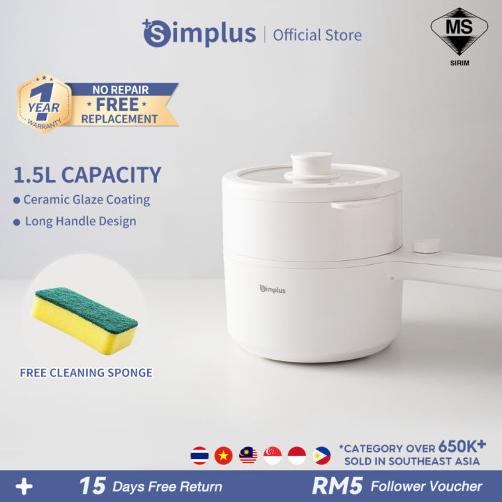☜Simplus Electric Multi Cooker With Steamer Non Stick Ceramic Coating 1 ...