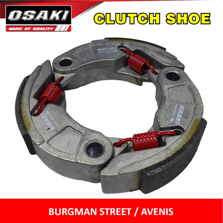 OSAKI AVENIS, BURGMAN STREET CVT Clutch Shoe / Lining w/ 1,000 RPM ...