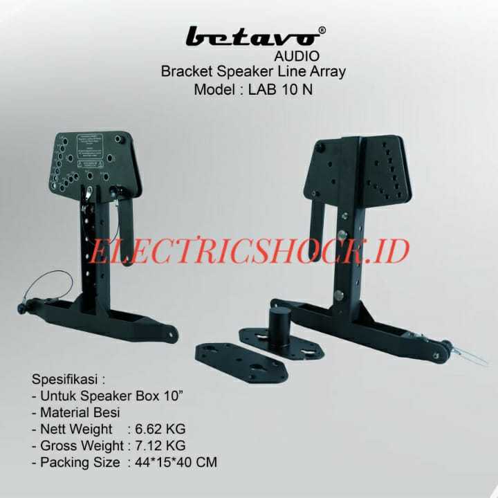 BRACKET SPEAKER LINE ARRAY BETAVO LAB 10 N / LAB 10N BRACKET 10INCH ...
