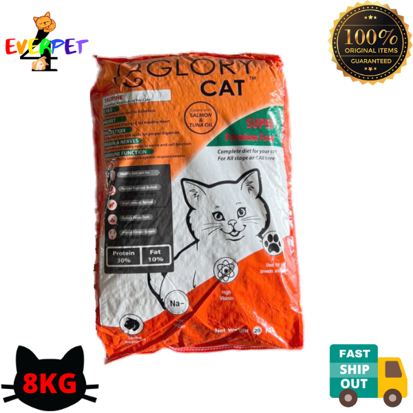 GLORY CAT 8KG Dry Cat Food/ Makanan Kucing/ Pet Food | Lazada