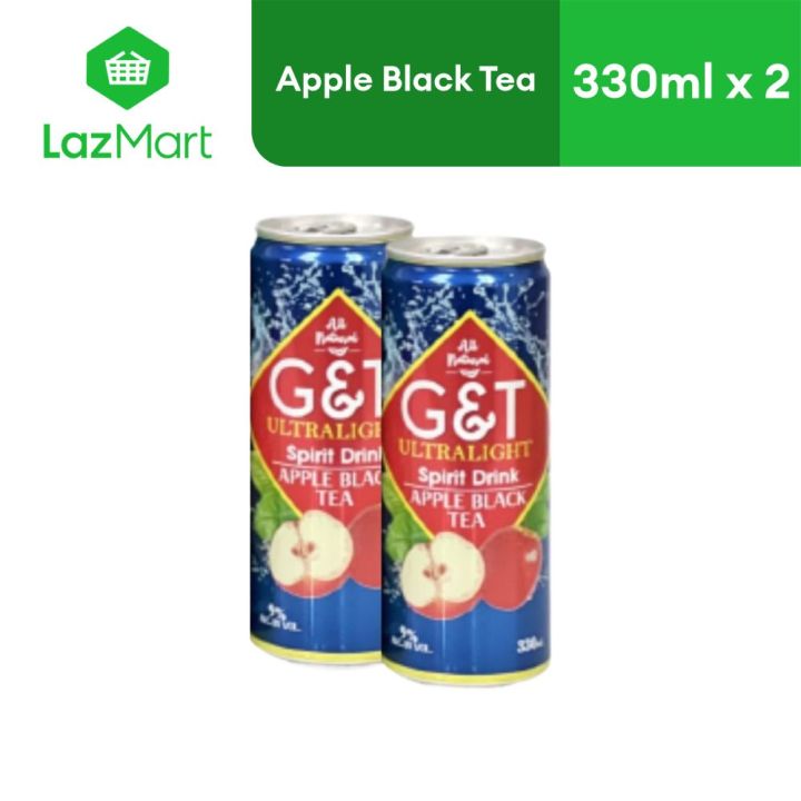 G&T Ultralight Apple Black Tea 330ml - Pack of 2 | Lazada PH