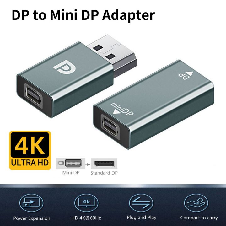 DP Mini DP อะแดปเตอร์ Converter จอแสดงผลขนาดเล็กพอร์ตมาตรฐาน DP สาย ...