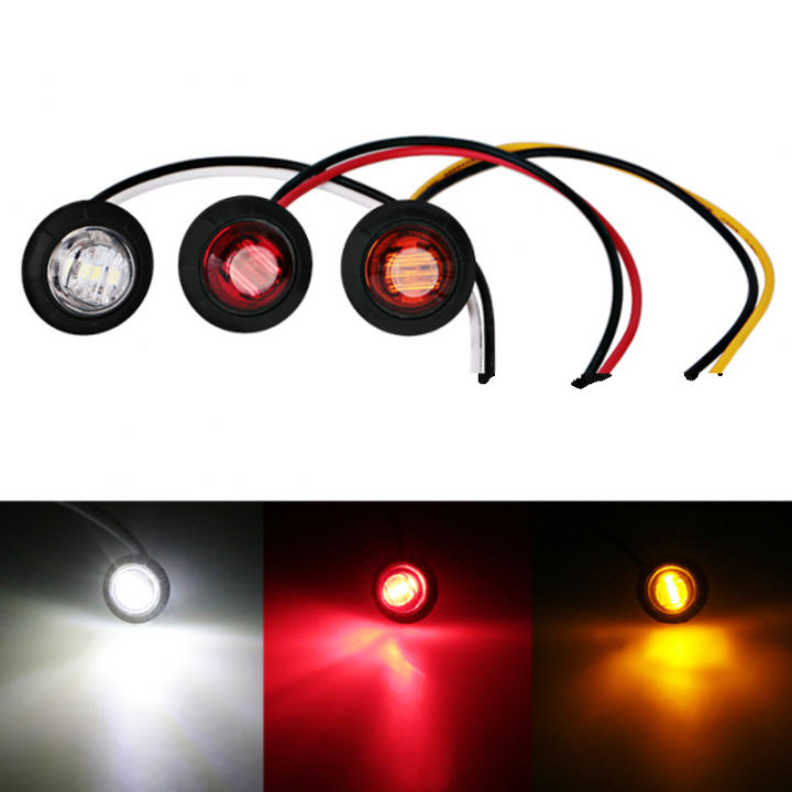 Truck Warning Light Small Signal Light Red, Yellow and White Three ...