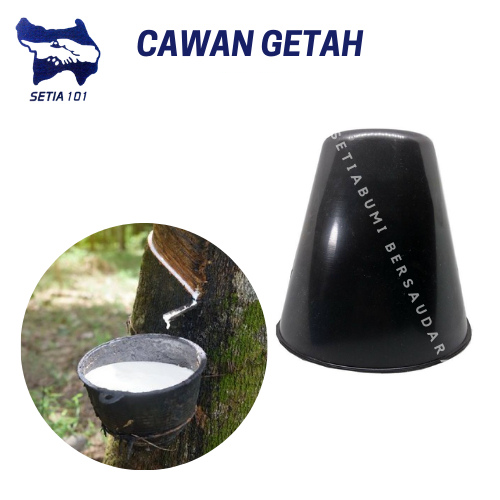 CAWAN SUSU GETAH MANGKUK PLASTIK PLASTIC CUP POKOK RUBBER TAPPER 32/40 ...