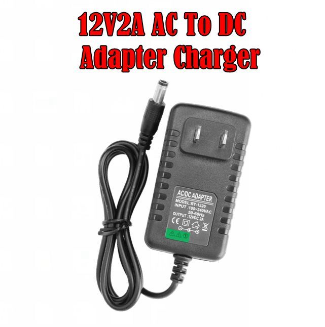 AC/DC 12V 2A Power Supply Multi-Purpose Adapter for CCTV/ LED TV ...
