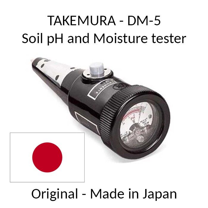 TAKEMURA DM 5/ DM5 / DM-5 Soil PH & Moisture Meter / Tester PH Tanah ...