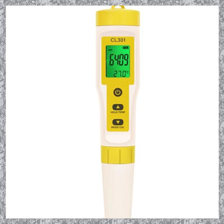 (TFAW) Chlorine Meter CL2/H2/Temperature Meter Water Quality Tester for ...