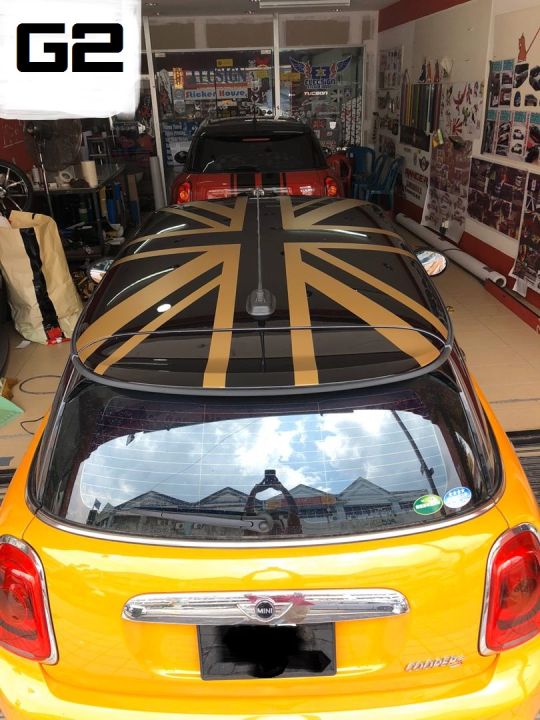 Mini Cooper Rooftop Sticker Decal | Lazada