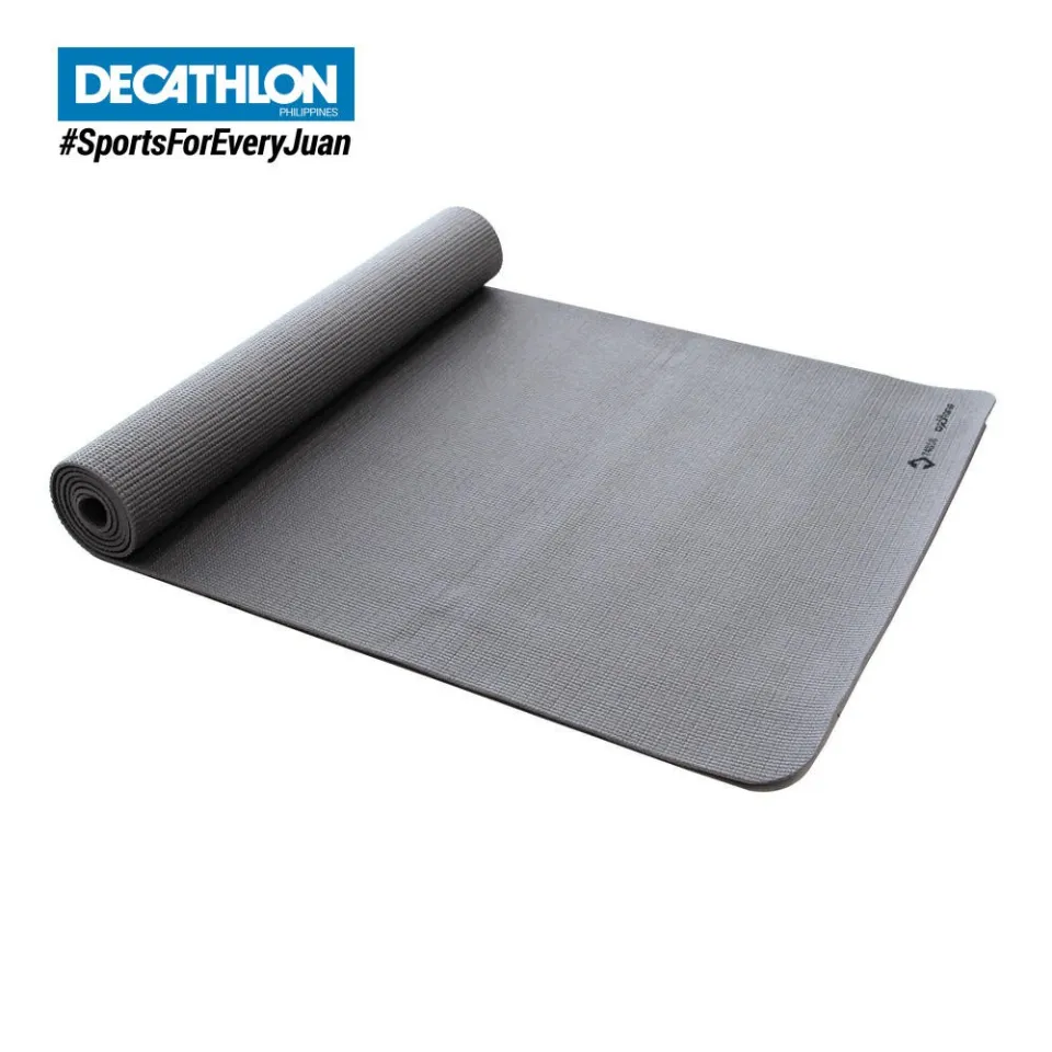 DEE fitness Decathlon Domyos Essential Yoga Mat 4mm Grey Lazada Singapore