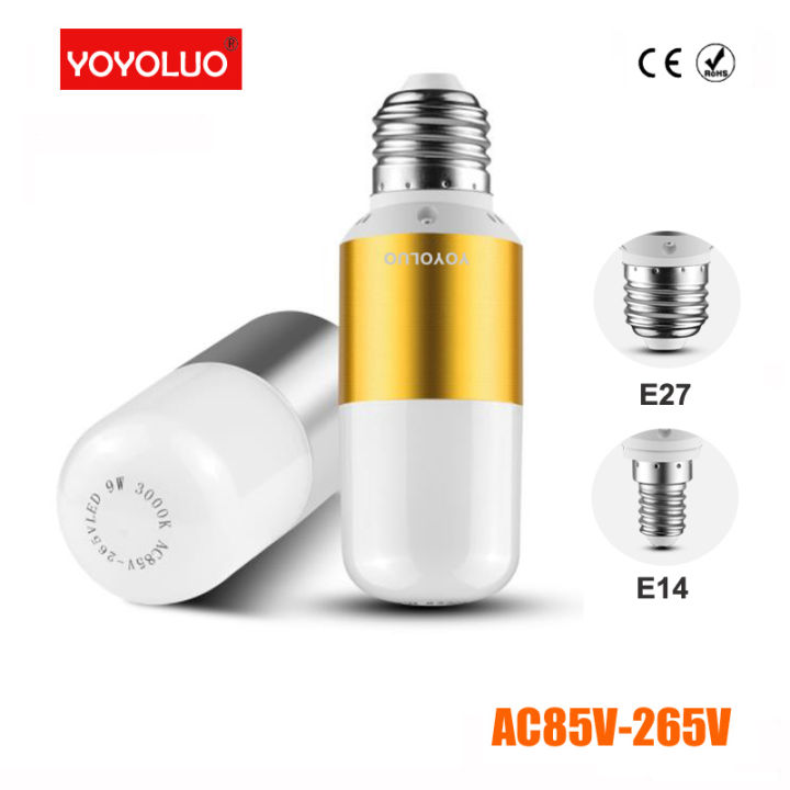 โคมไฟ LED E14 E27หลอดไฟ LED 220V 110V AC85ไดรเวอร์กระแสคงที่-265V หลอดไฟไฟ LED 5W 7W 9W โคมไฟโคม ...