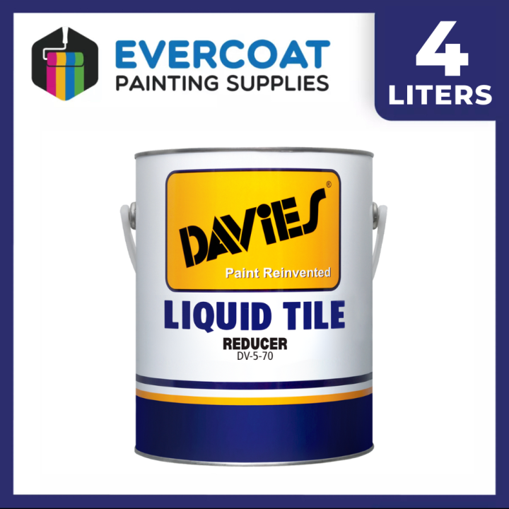 Davies Liquid Tile 100% Acrylic Solvent Based Reducer 4L, Wall Coating ...
