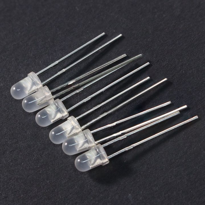 50/100pcs Fog LED Diode 3MM White Yellow Blue Green Red Led Lights ...