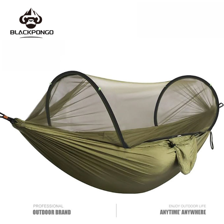 Blackpongo automatic quick-opening hammock with mosquito net outdoor ...
