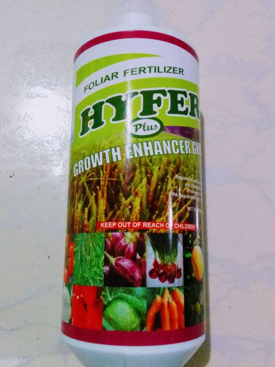 HYFER GREEN PLUS GROWHT ENHACER GREEN FOLIAR FERTILIZER (LITER) | Lazada PH