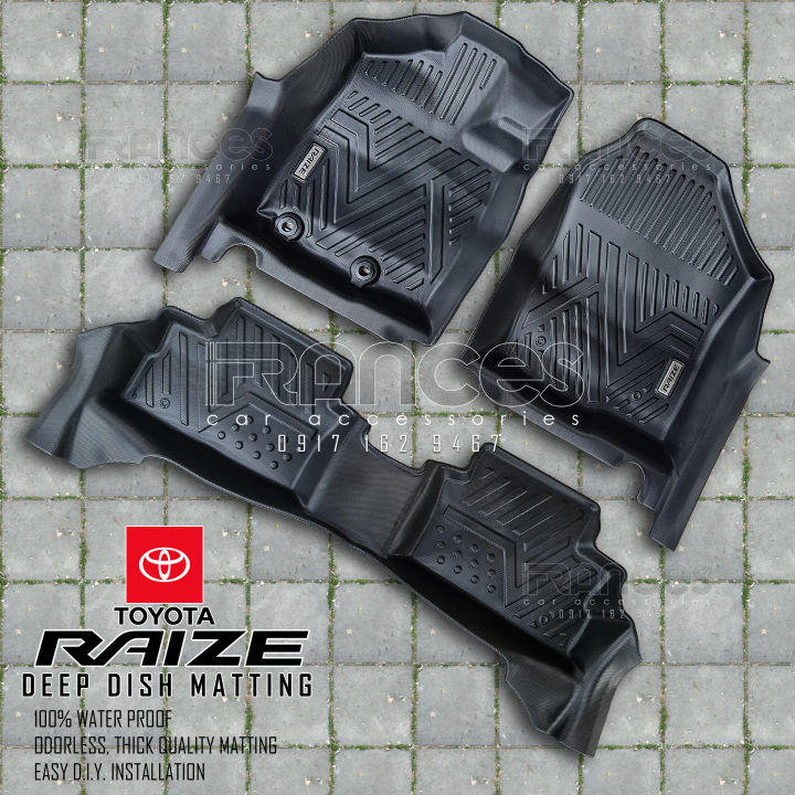 Toyota Raize 2022-2025 1st-2nd 5D Deep Dish Matting Thailand Made ...