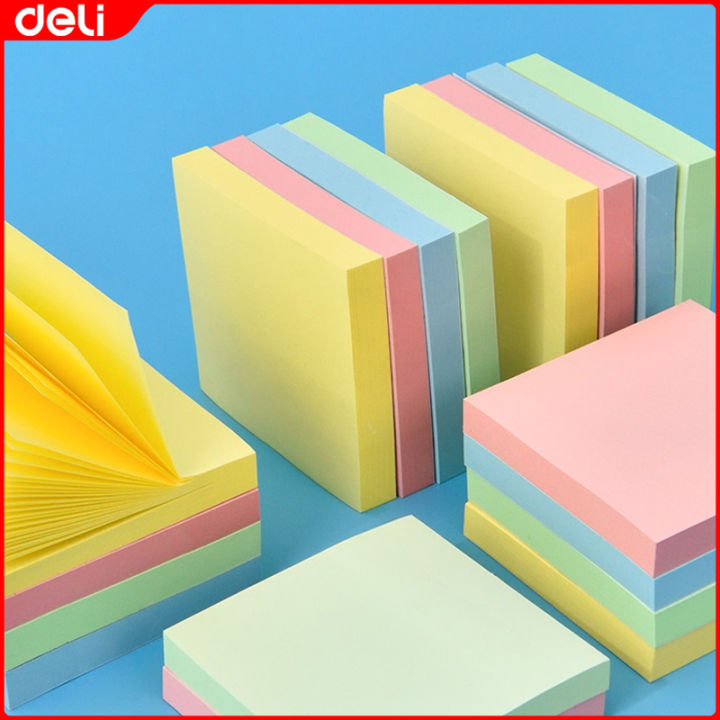 Deli Sticky Notes Set Pad School Supplies 100 Sheets EA01303 | Lazada PH
