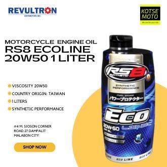 RS8 ECO-LINE SL 20W50 MA 1 LITER AND 800ML FOR SUZUKI RAIDER / HONDA ...