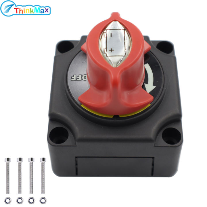 DC 12-24V Battery Switch With Knob Battery Power Cut Master Switch ...
