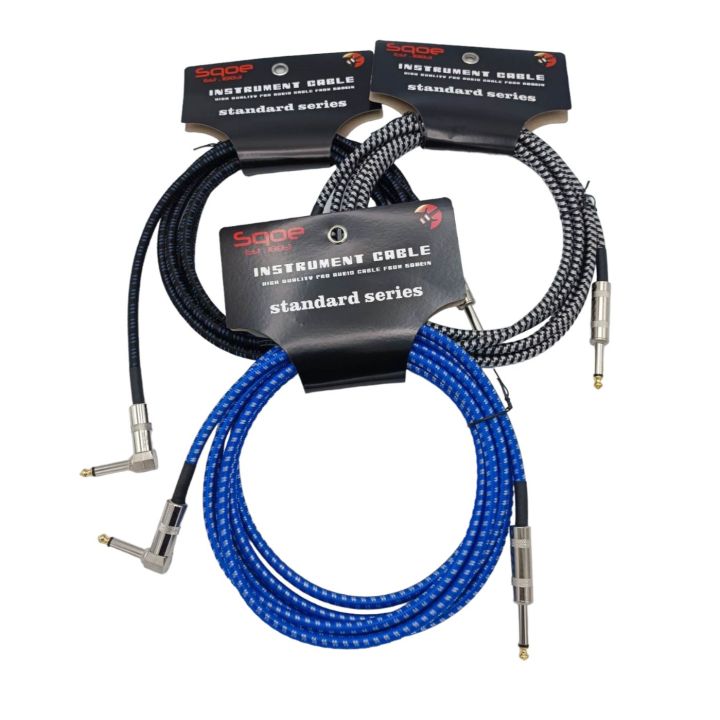 SQOE Acoustic/Electric 3 meters and 6 meters Guitar Cable Cord STRAIGHT ...