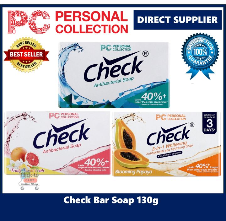 Personal Collection - Check Antibacterial Bar Soap 130g | Lazada PH