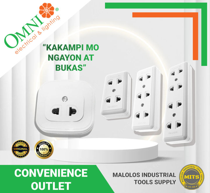 Omni Surface 1-Gang Convenience Outlet 10A - WSO-001, WSO-002, WSO-003 ...