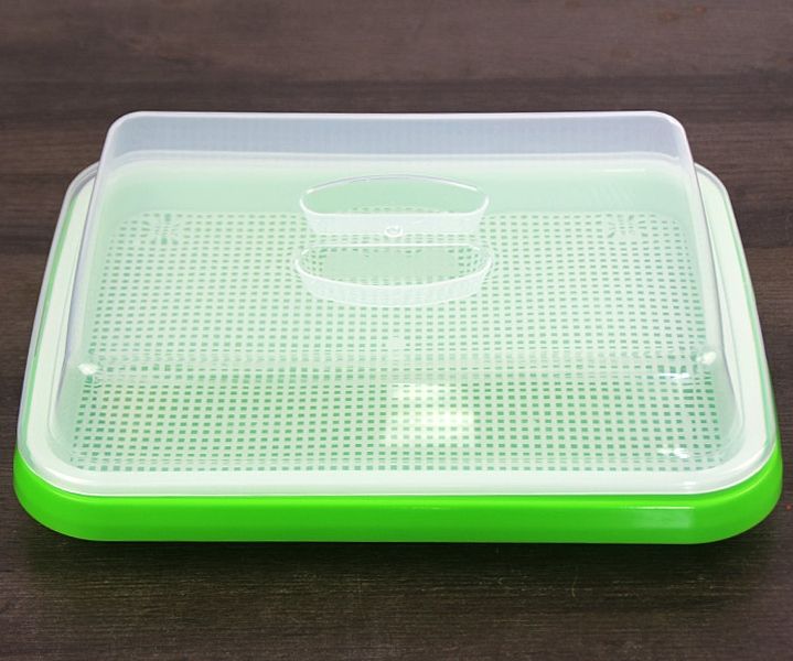 Familife Sprouting Tray With Lid Budding Nursery Board Easy Drain Mess ...
