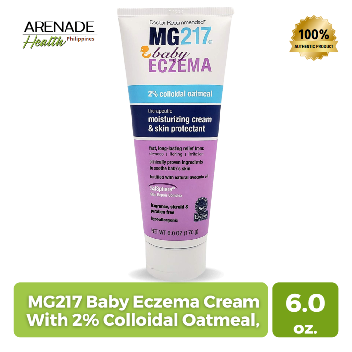 MG217 Baby Eczema Cream With 2% Colloidal Oatmeal, Moisturizing Cream ...