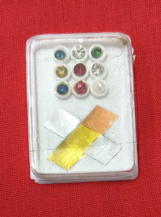NAVARATNA KAL NAVARATNA STONE PANCHALOGA THAGADU NAVARATNA KAL WITH PANCHALOGA THAGADU PLATE ORIGINAL STONE Navarata Stones Lazada Lazada