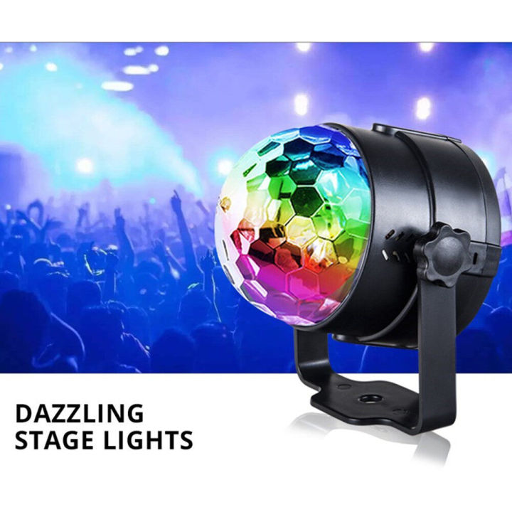 RGB Party Ball Disco Light with Sensor Activated Lights and Remote ...
