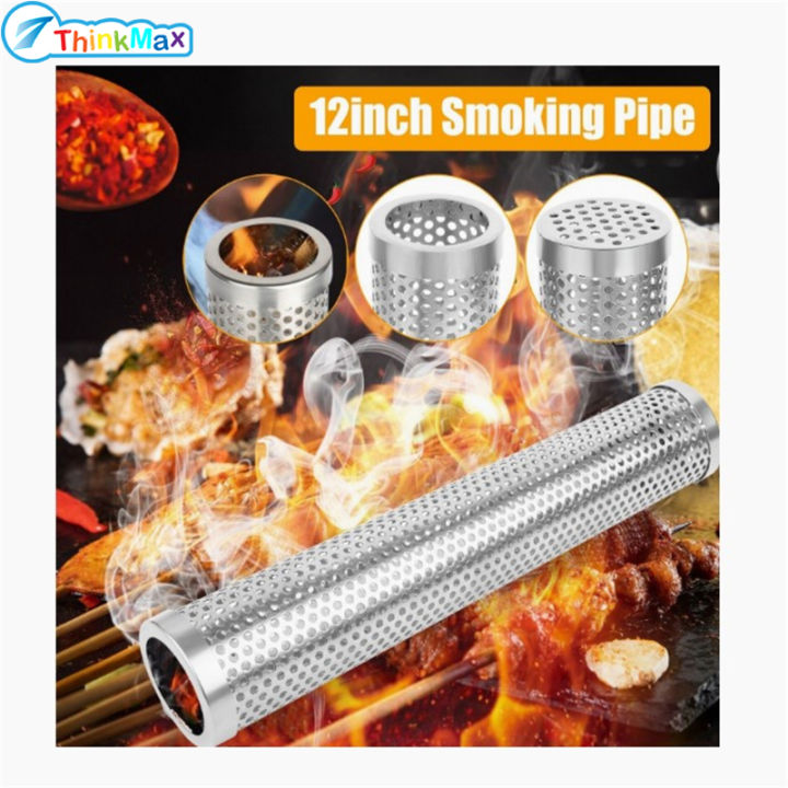 Bbq Grill Smoker Box Tube Pipe Densed Ventilation Hole Multi-purpose ...