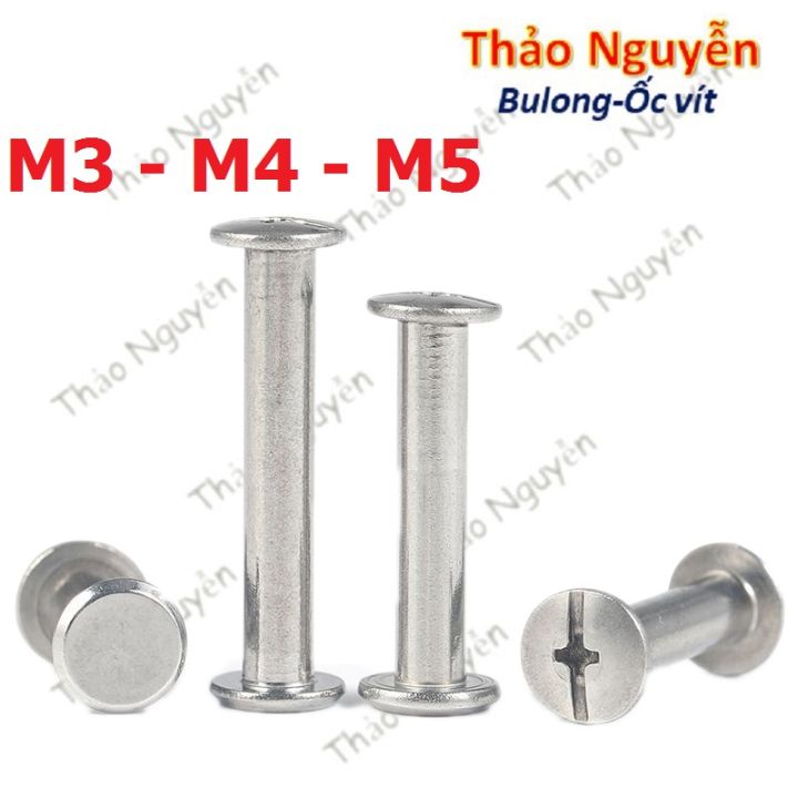 Đinh tán inox, đinh tán vặn ren inox 304 đầu Pake 3ly 4 ly 5ly | Lazada.vn