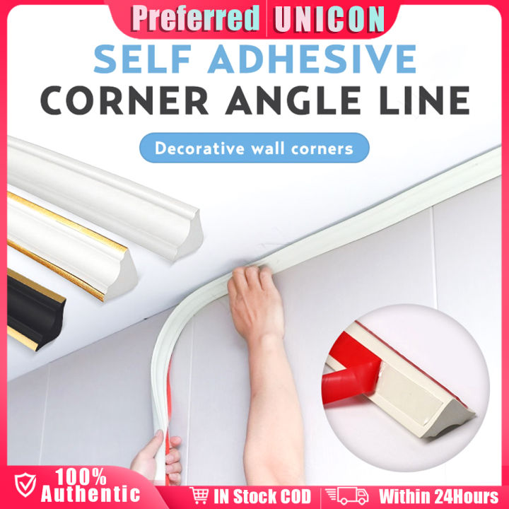 5M Corner Line Ceiling PVC Corner Molding Self Adhesive Ceiling Corner ...