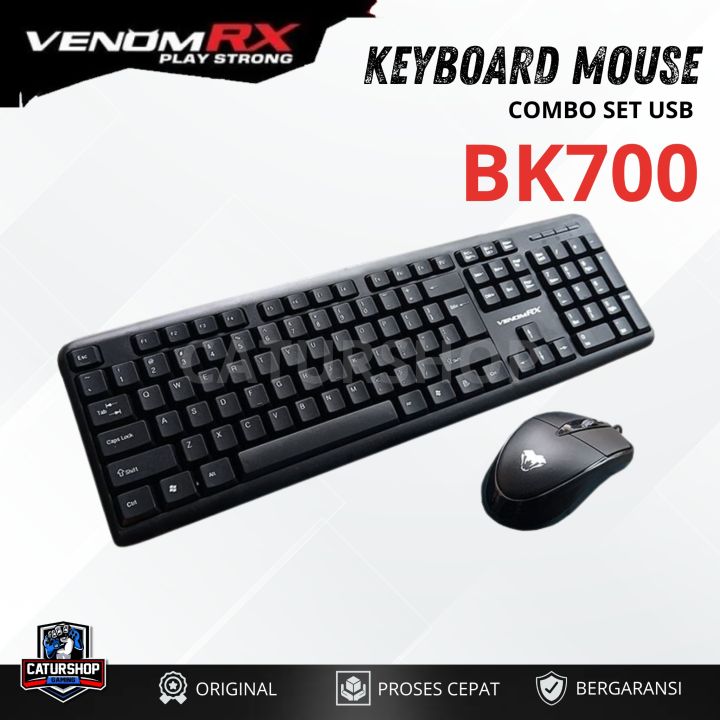 VenomRX Keyboard Mouse Combo BK700 USB Standar Office Original | Lazada Indonesia
