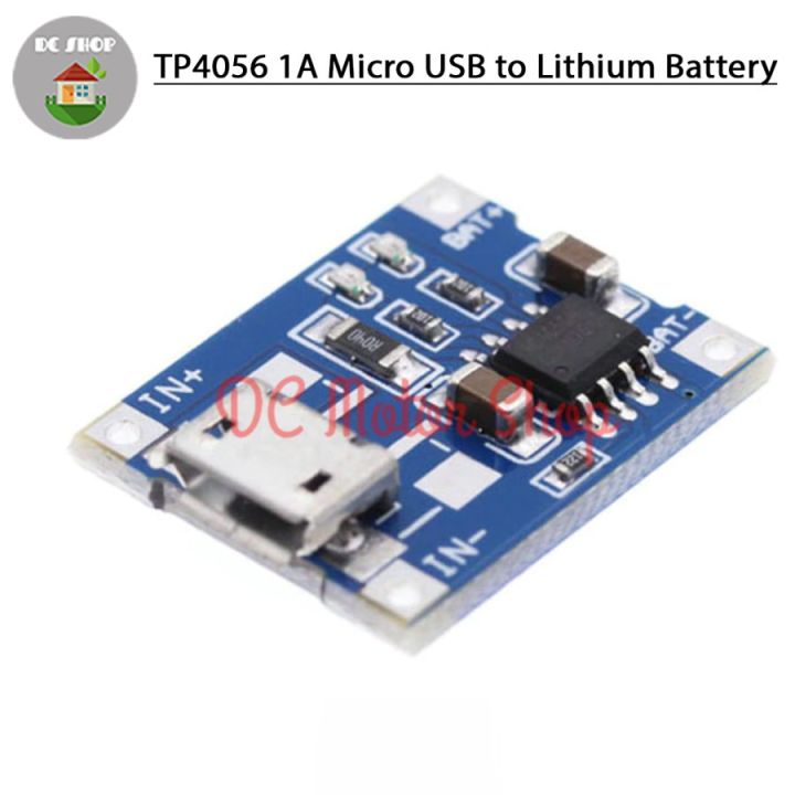 TP4056 1A Micro USB to Lithium Battery Dedicated Charging Board Out 5V ...