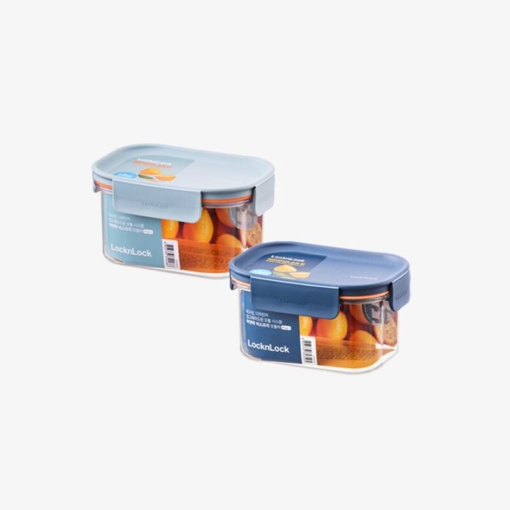 LocknLock Bisfree Modular Plus 450ml Rectangular Stackable Food Storage ...