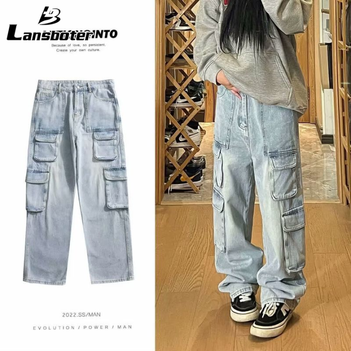 Quần áo đường phố Quần jean nam thiết kế xu hướng mùa hè phong cách hip ...