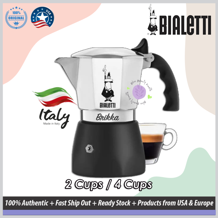 Bialetti - New Brikka, Moka Pot, the Only Stovetop Coffee Maker Capable of Producing a Crema ...