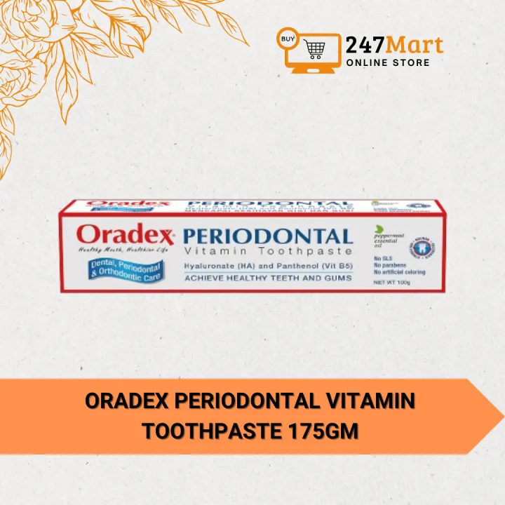 ORADEX PERIODONTAL VITAMIN TOOTHPASTE 175GM | Lazada