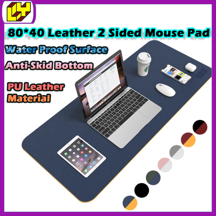 Double-side Portable Large Mouse Pad Gamer Waterproof PU Leather Desk ...