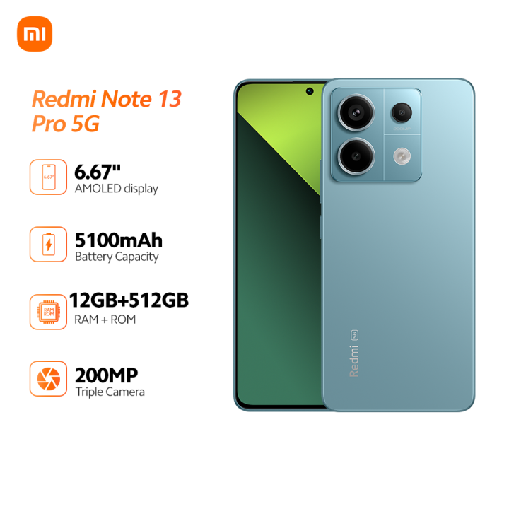 Redmi Note 13 Pro 5G Snapdragon 7s Gen 2 Processor 12GB+512GB 200MP OIS ...