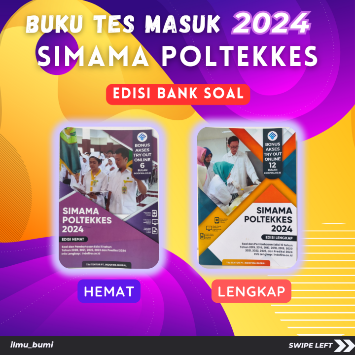 Buku Bank Soal Tembus SIMAMA POLTEKKES 2024 Disertai E-Learning Senilai ...