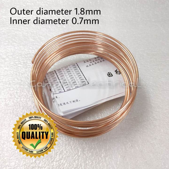 3~4M SIRIM 1.8mm Heavy Duty Refrigerator Fridge Copper Capillary Cap ...